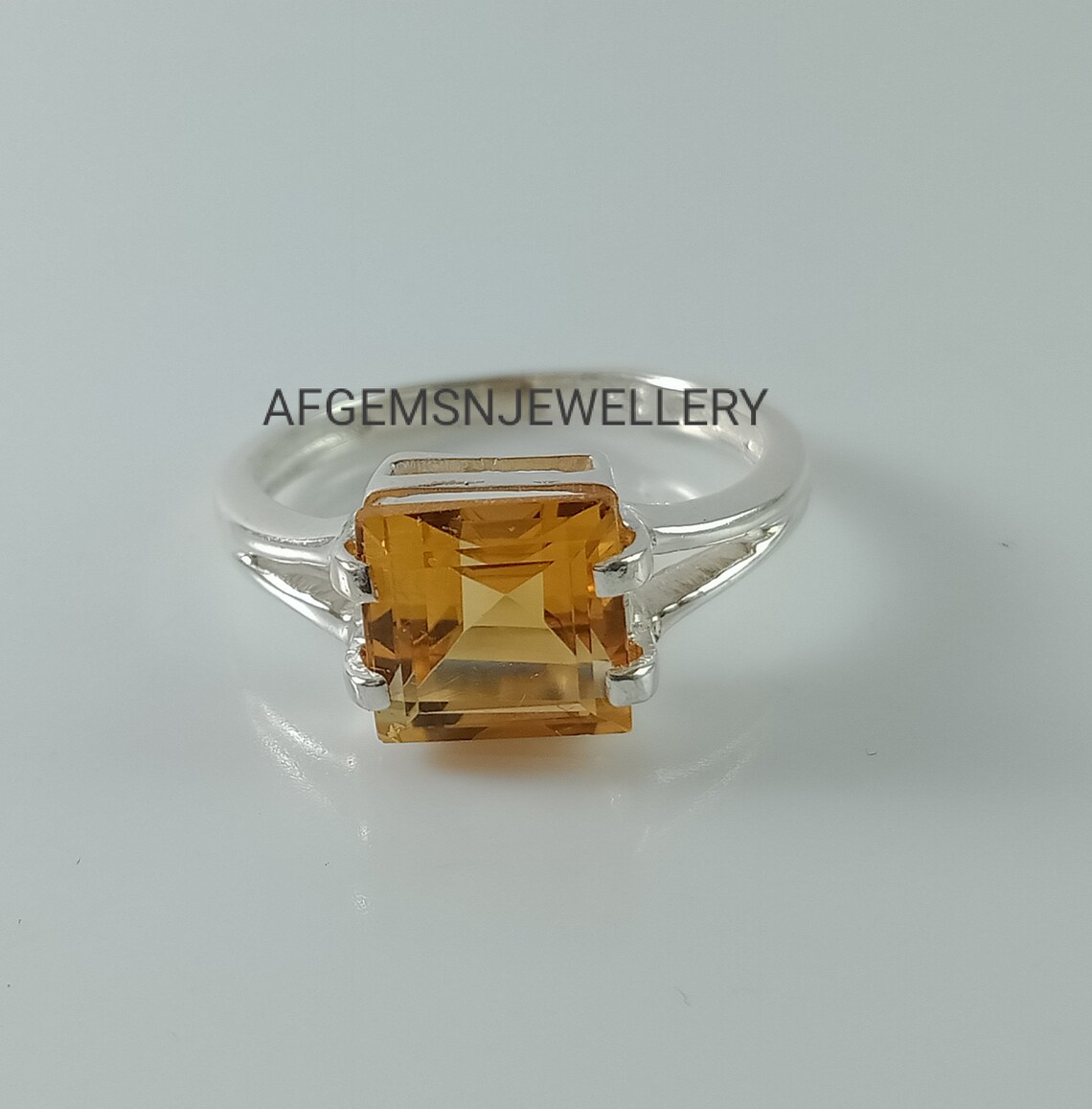 Vintage Golden Topaz Ring-Yellow Topaz Ring-Golden Stone | Etsy