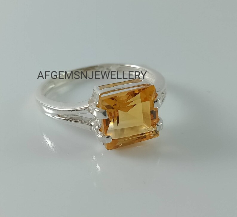 Vintage Golden Topaz Ring-yellow Topaz Ring-golden Stone | Etsy