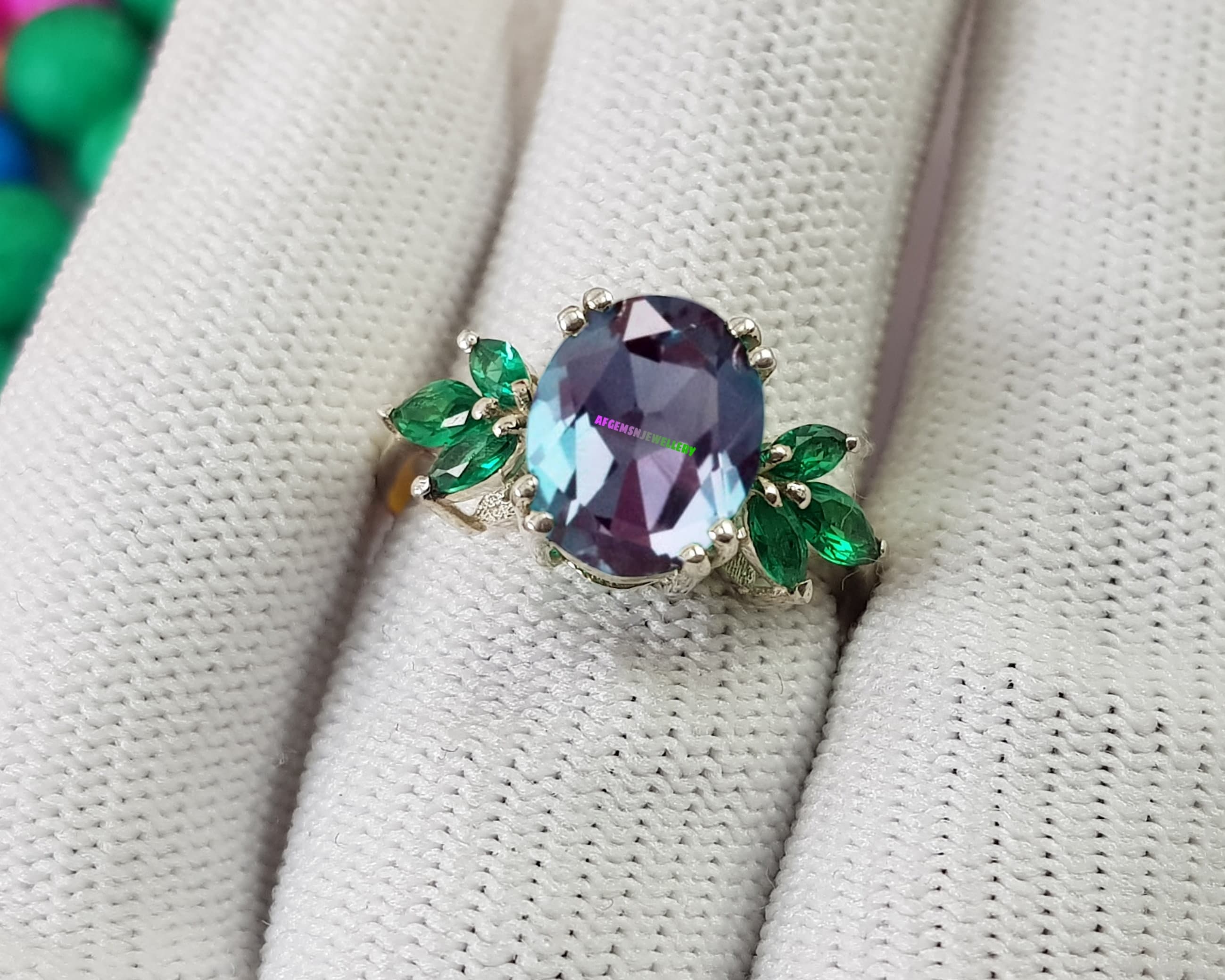 Color Changing Alexandrite Ring-925 Sterling Silver | Etsy
