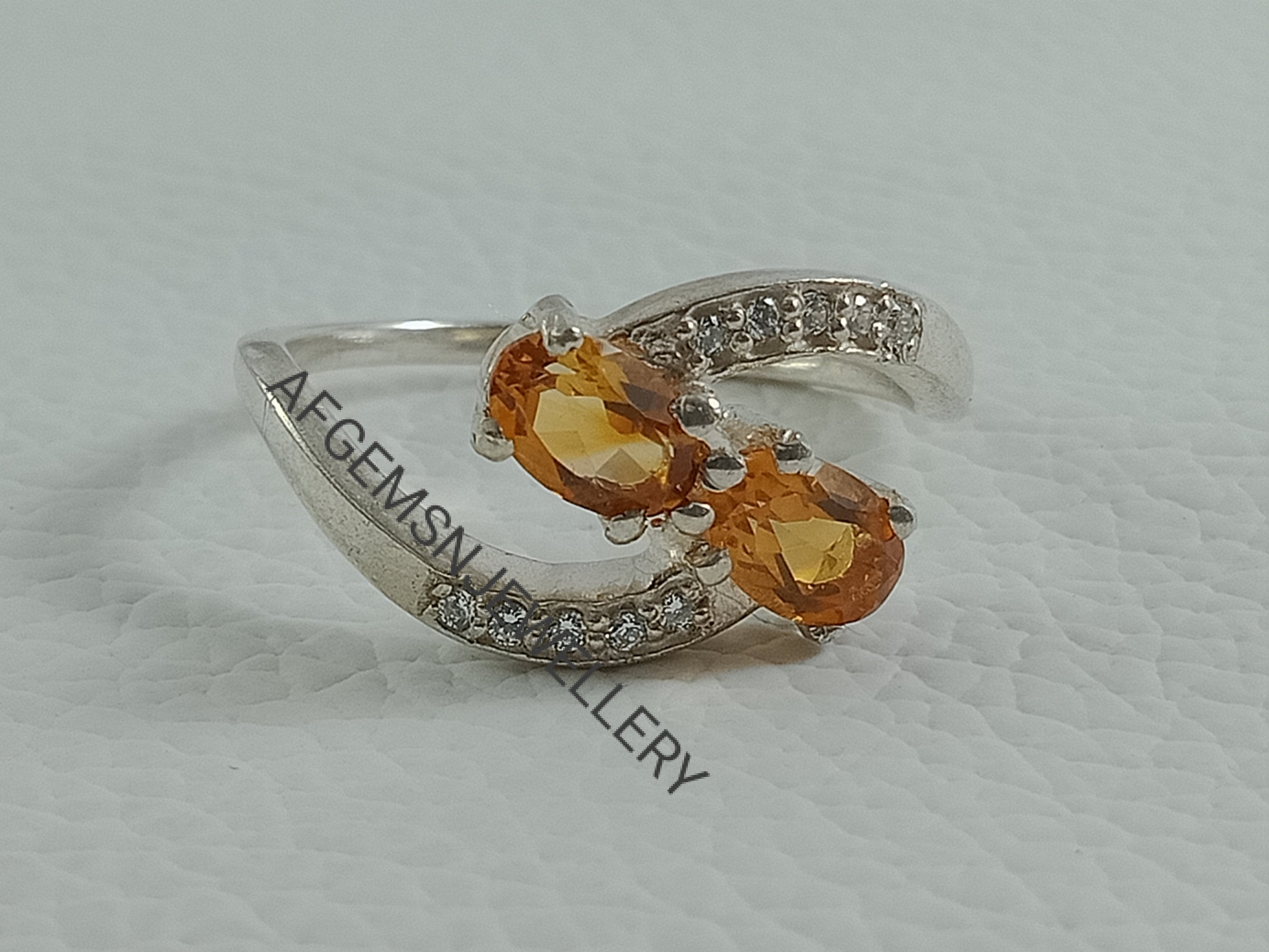 Yellow Topaz Ring-november Birthstone Ring-natural Golden Topaz Ring ...