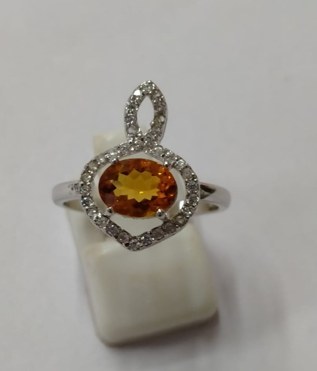 Gorgeous Golden Topaz Ring-wedding Golden Topaz Ring-925 Silver Topaz ...