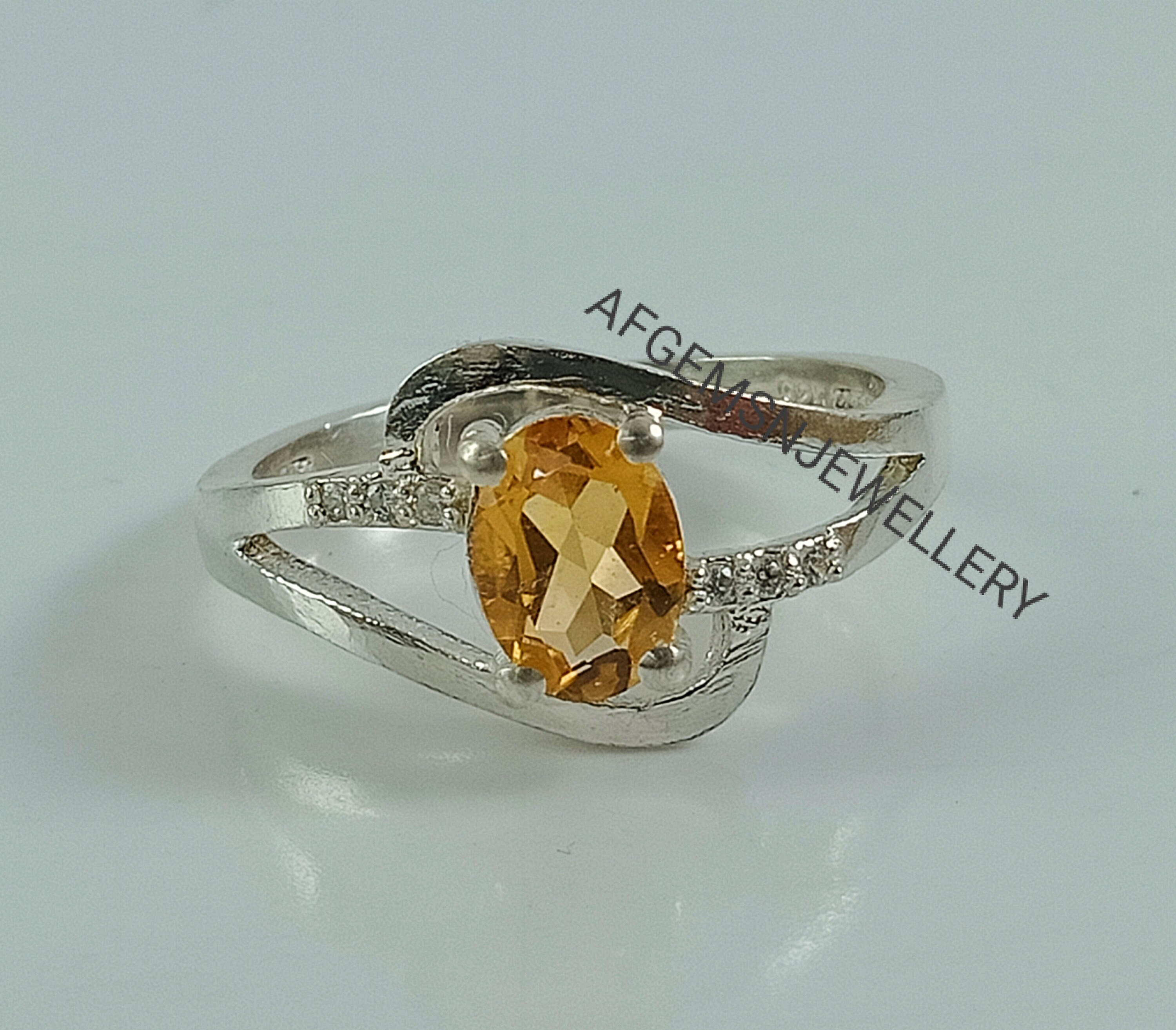 Vintage Yellow Topaz Ring