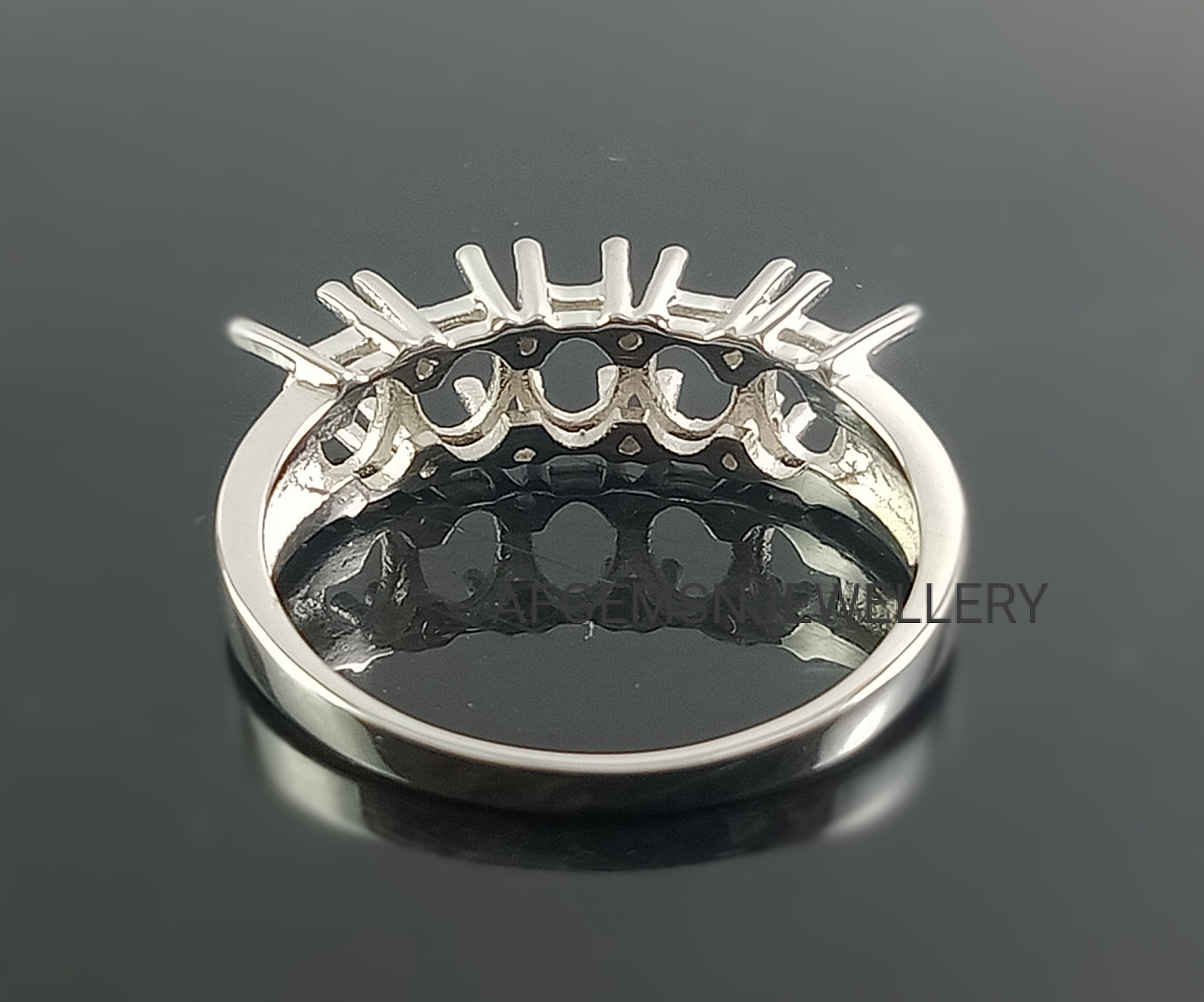 3X5MM Oval Semi Mount Ring-multi Mount Ring-without Stone Ring ...