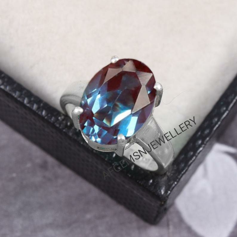 Color Changing Alexandrite Ring-925 Sterling Silver - Etsy