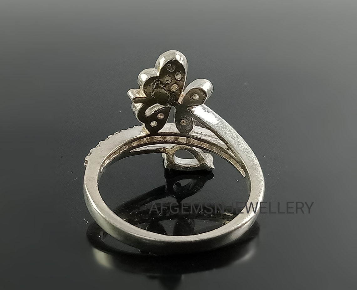 925 Sterling Sliver Ring-6X4 MM Pear Semi Mount Ring-Without | Etsy