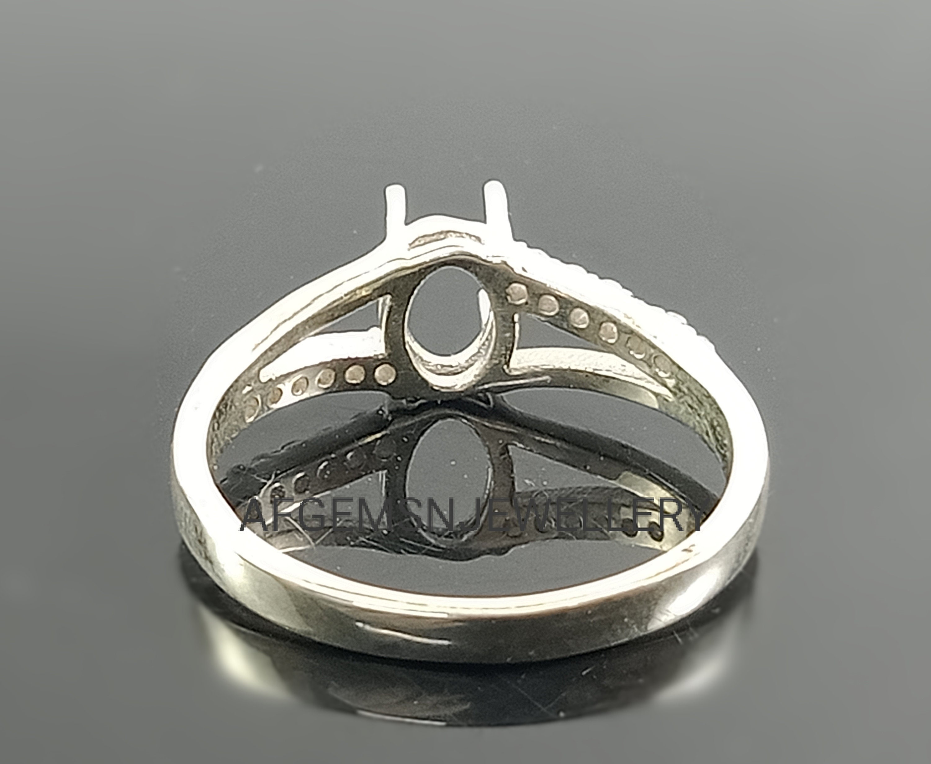 925 Sterling Silver Ring-Unset Ring-7X5 MM Oval Semi Mount | Etsy