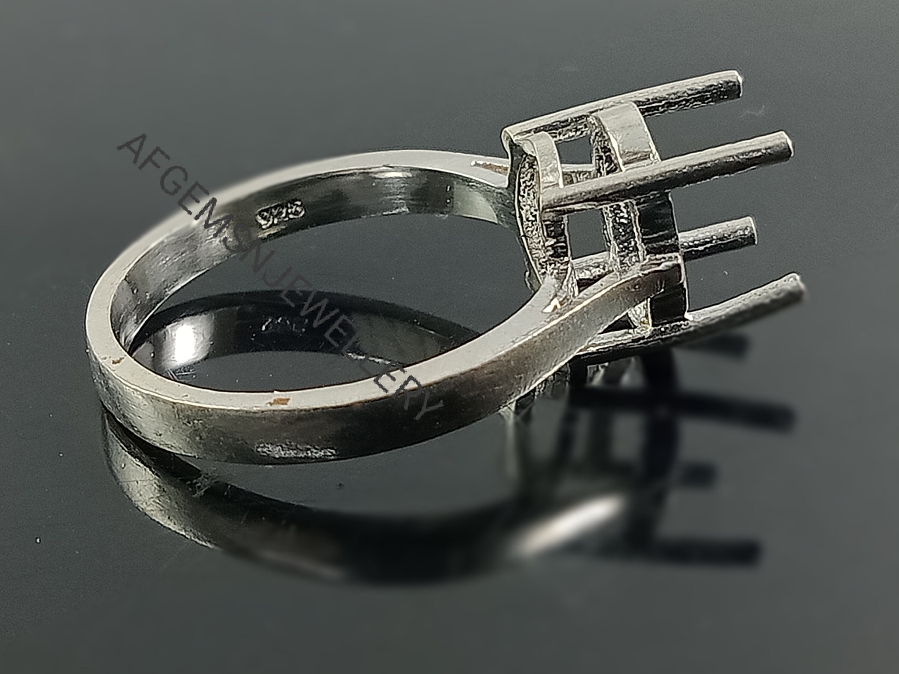 8X10 MM Oval Semi Mount Ring-setting Ring-without Stone - Etsy