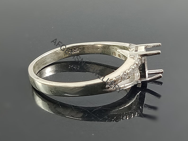 925 Sterling Silver Ring-Unset Ring-7X5 MM Oval Semi Mount | Etsy