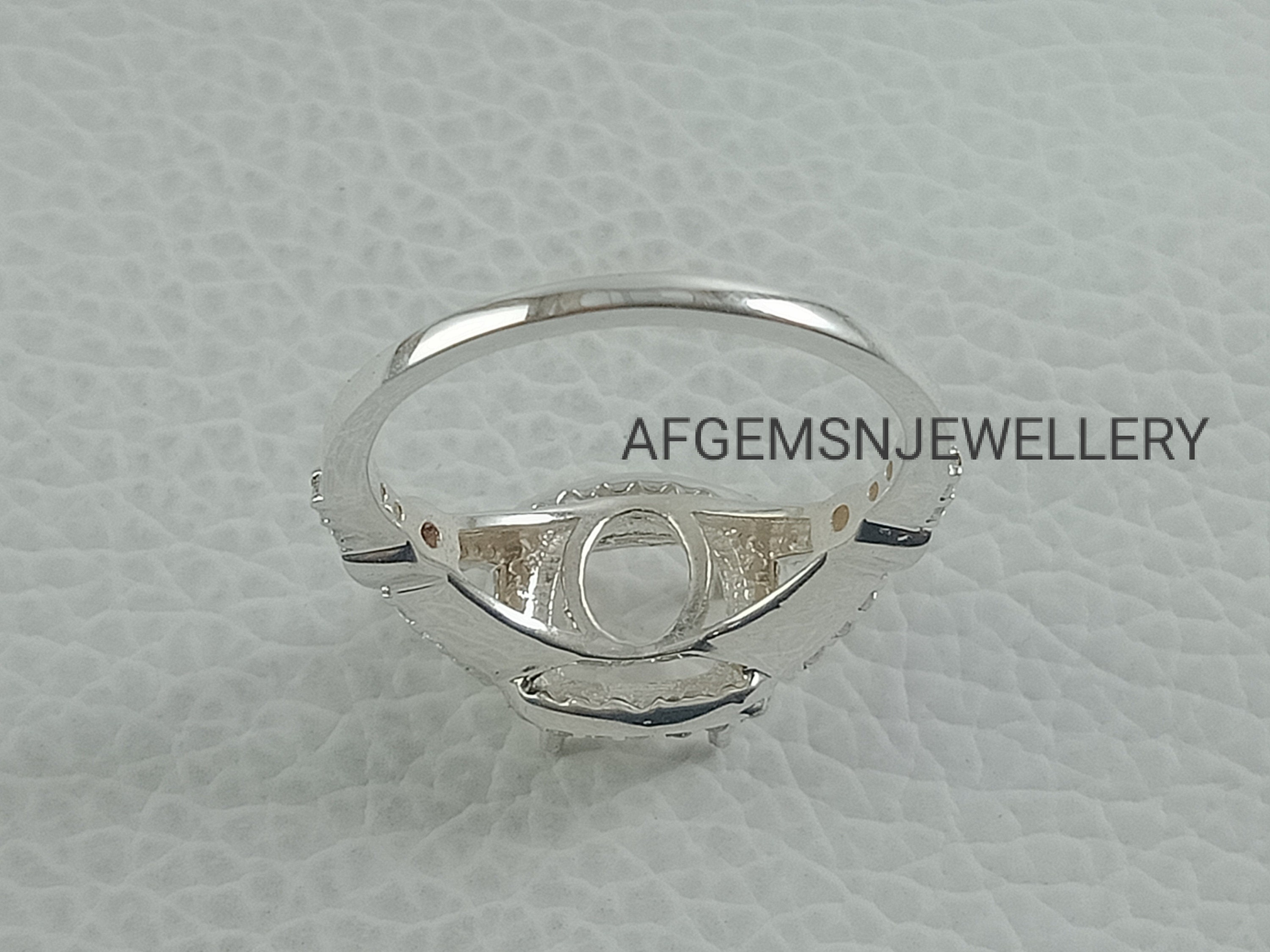 8X8 MM Cushion Semi Mount Ring-Blank Ring-Unset Ring-Prong | Etsy