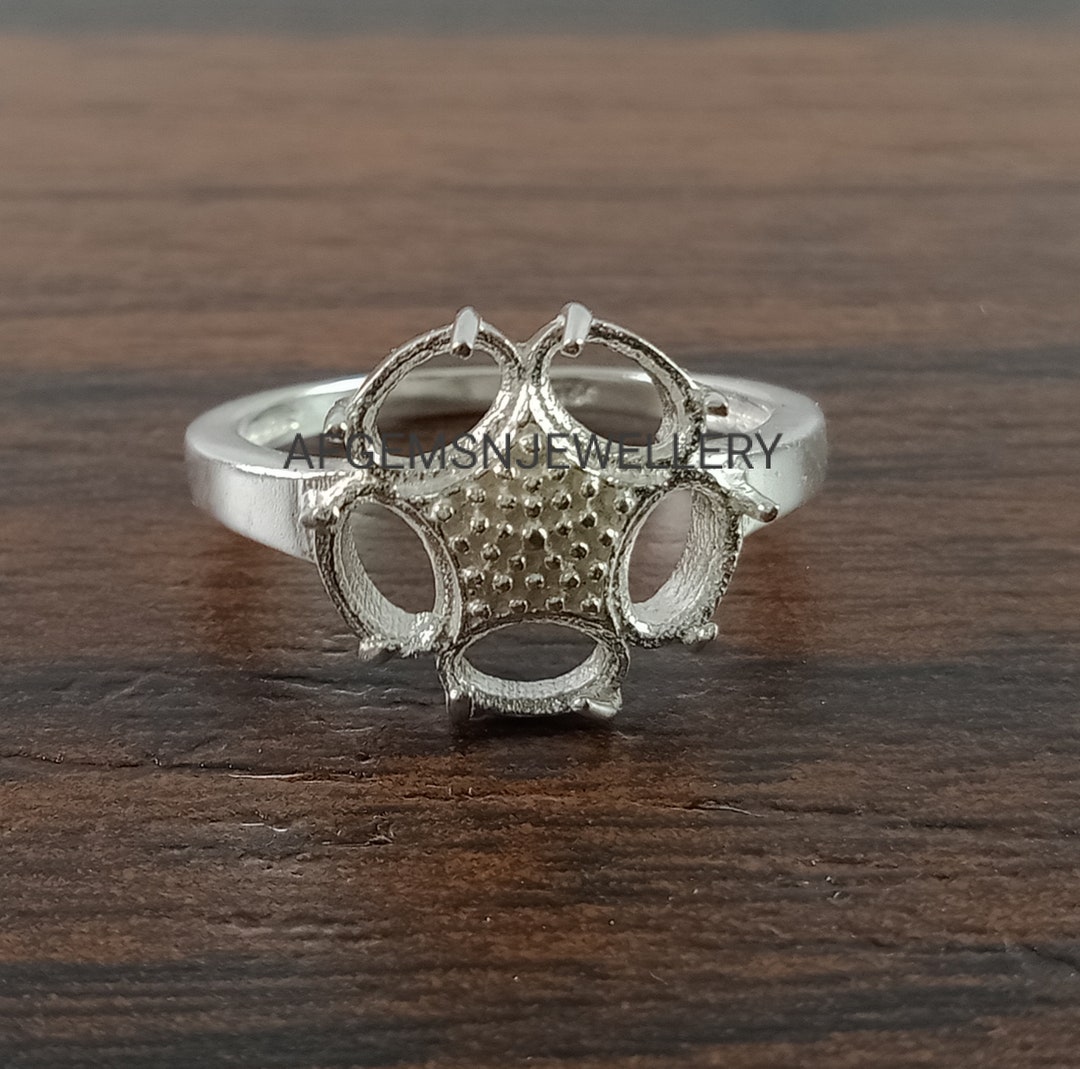 Multi Oval Semi Mount Ring-without Stone Ring-ready to Be Set With Your ...