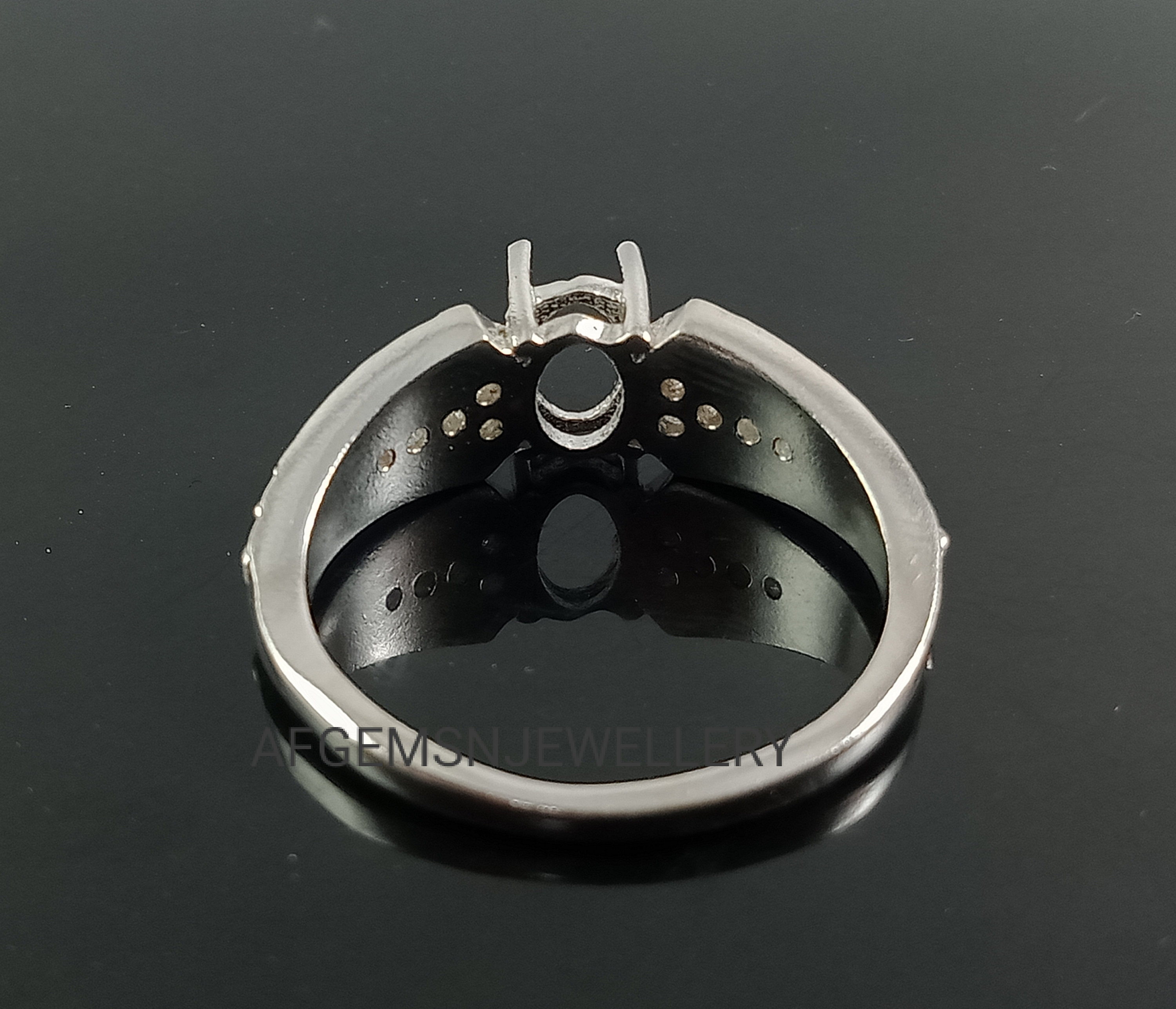 7X5 MM Oval Semi Mount Ring-Without Stone Ring-Promise | Etsy