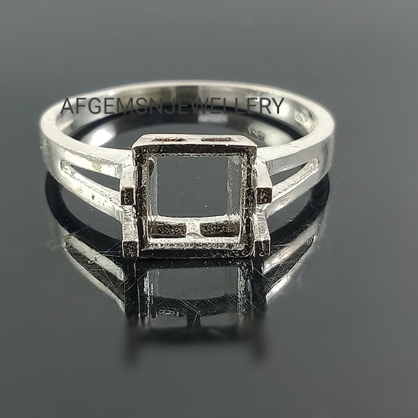 Square Stone Ring - Etsy