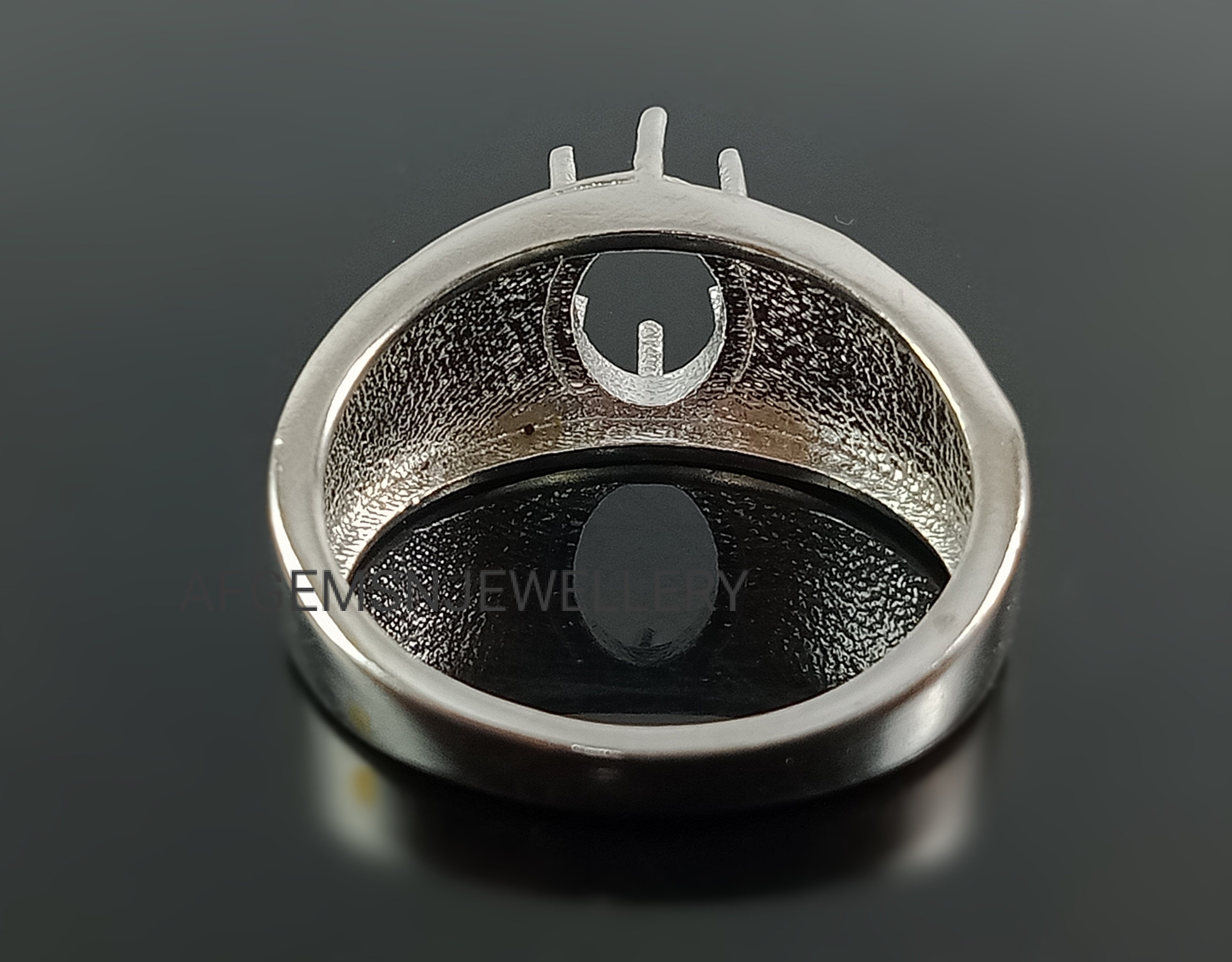 8X10 MM Oval Semi Mount Ring-Setting Ring-Without Main Stone | Etsy