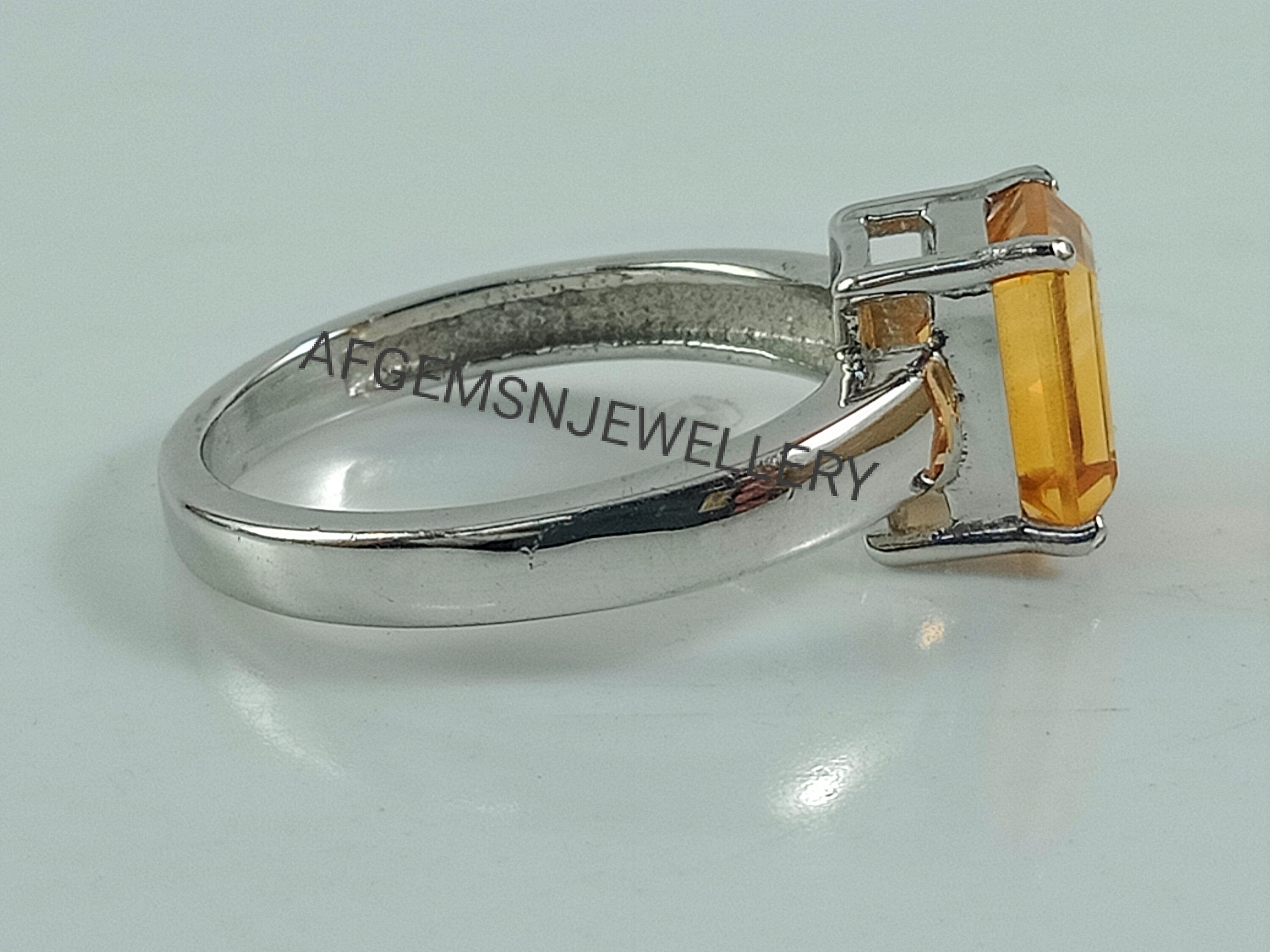 Golden Topaz Ring-yellow Topaz Ring-vintage Ring-birthstone - Etsy