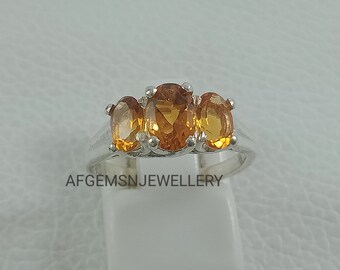 Yellow Topaz Ring - Etsy