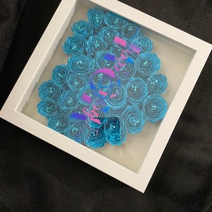 Rolled Flower Shadow Box - Etsy
