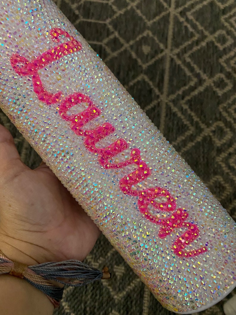 Rhinestone Custom Personalized Tumbler - Etsy