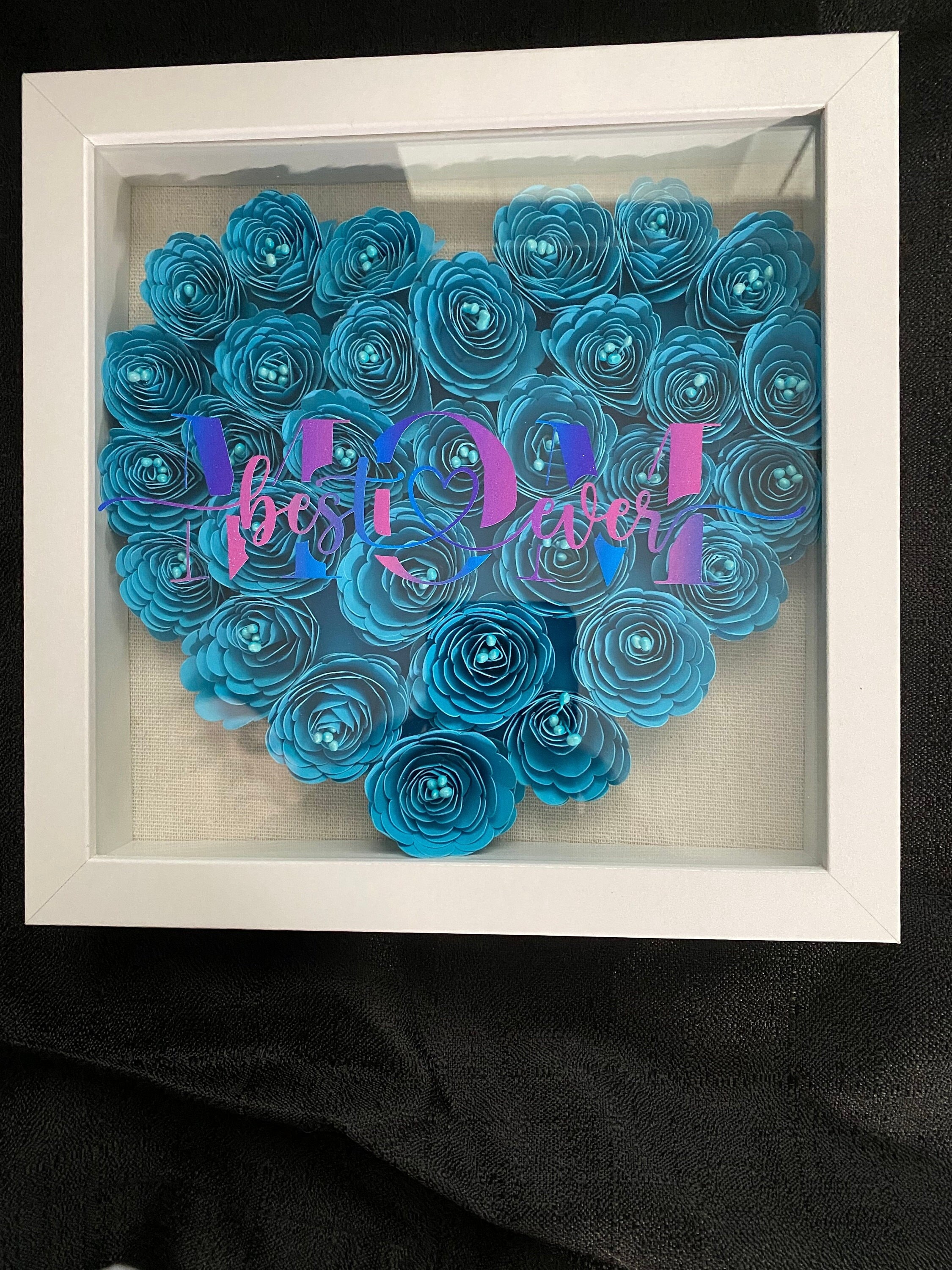 Rolled Flower Shadow Box - Etsy