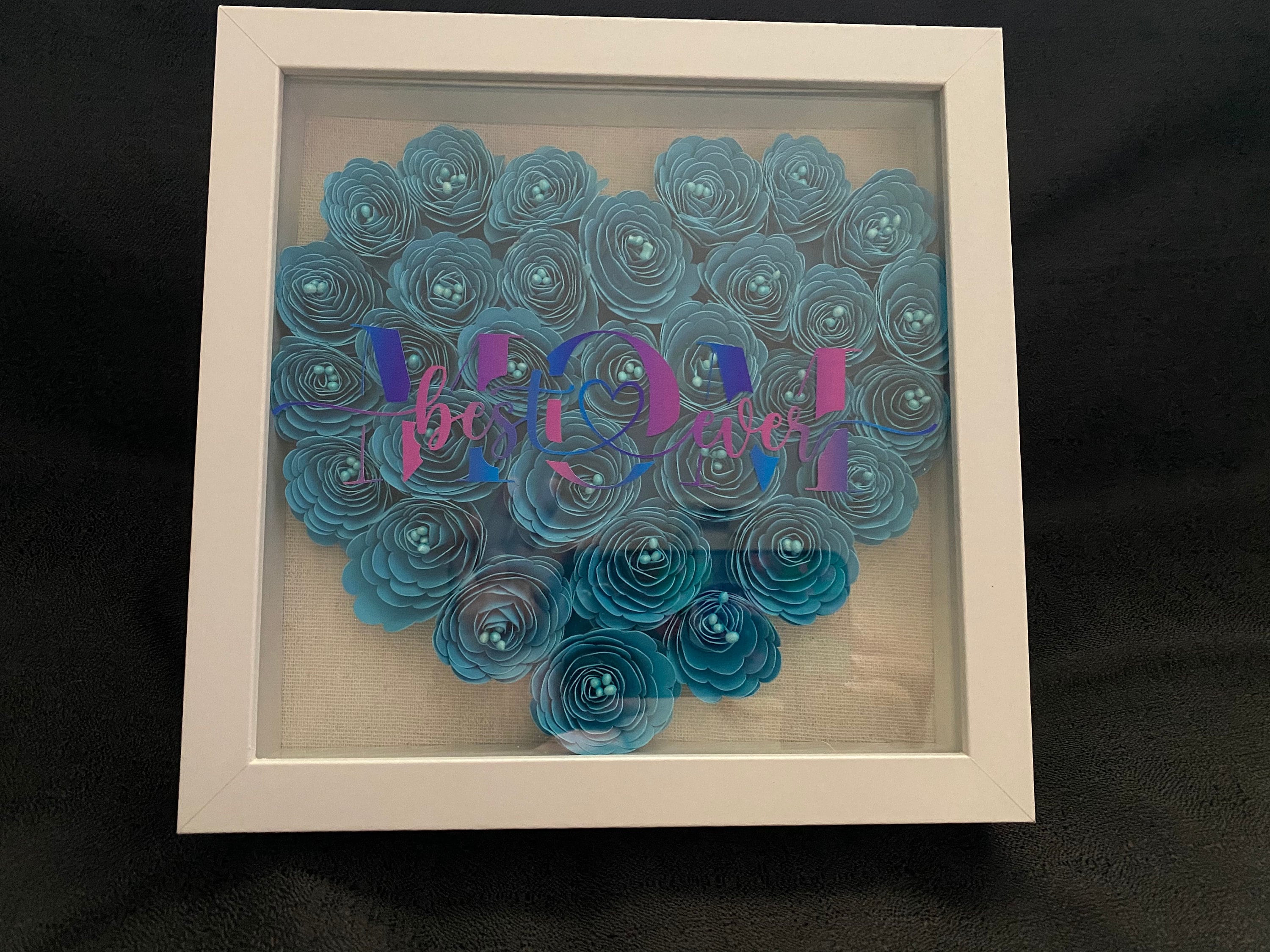 Rolled Flower Shadow Box - Etsy