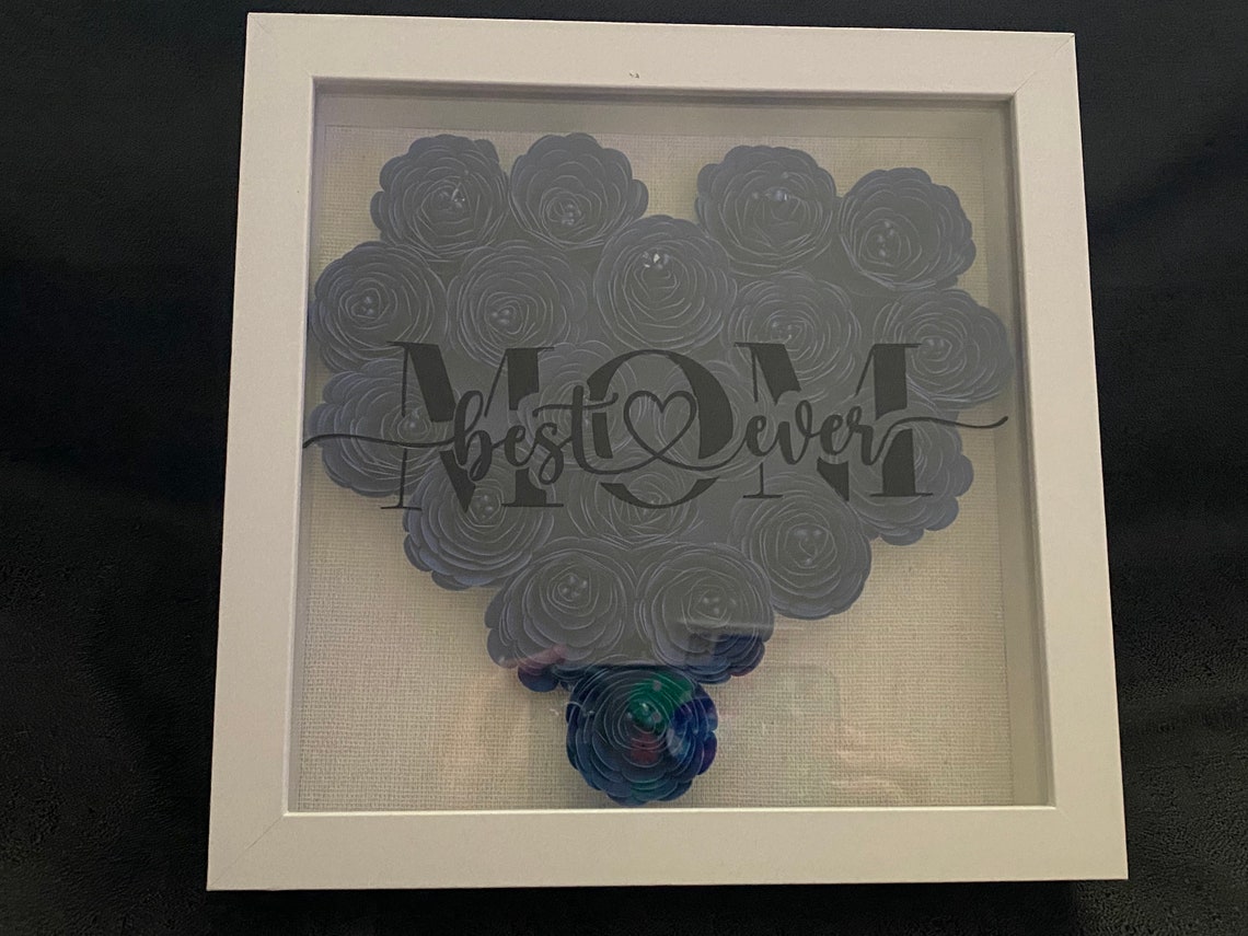 Rolled Flower Shadow Box - Etsy