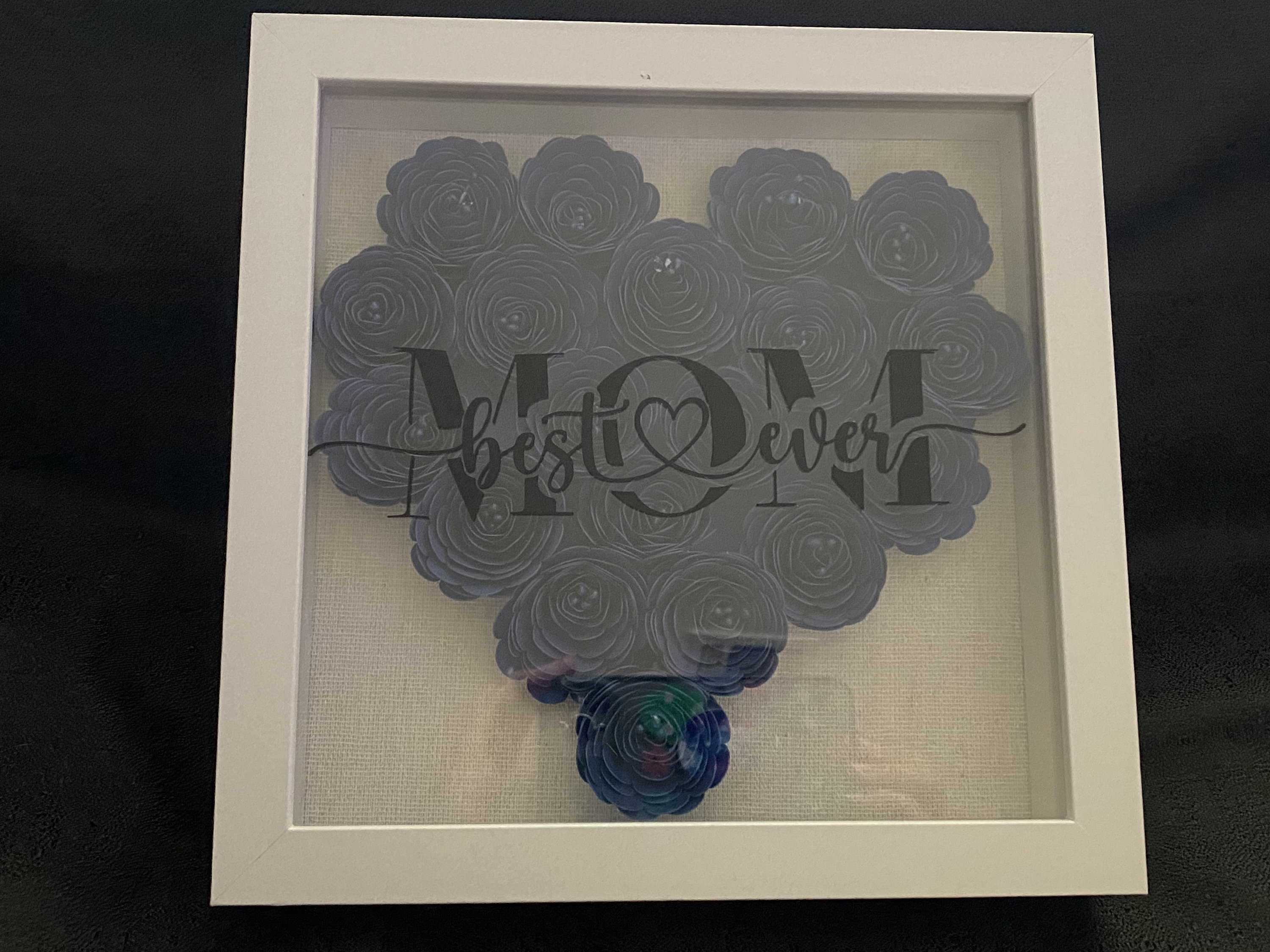 Rolled Flower Shadow Box - Etsy