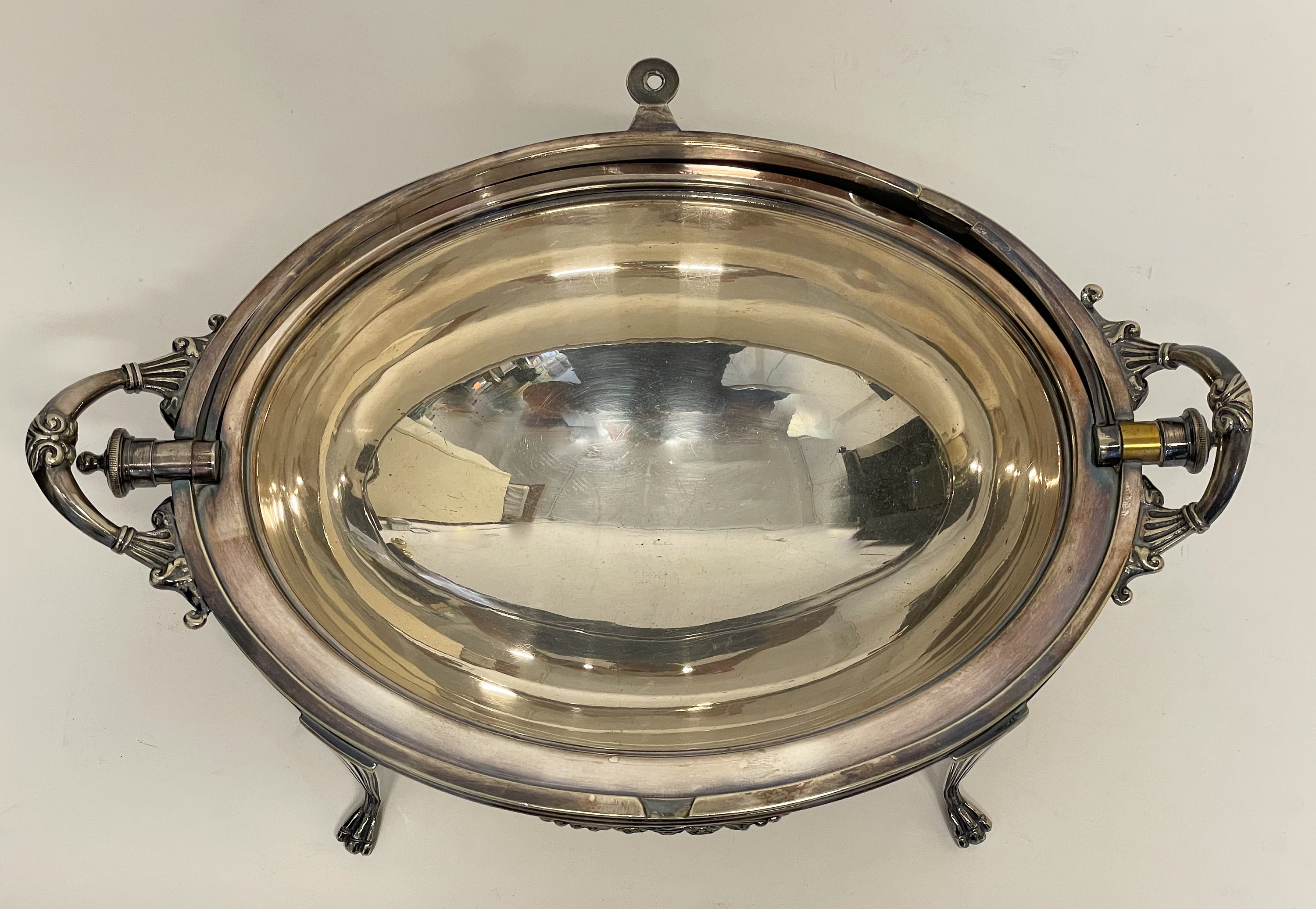 Walker and Hall Sheffield Silver Plated Roll Top Serving Dish - Etsy