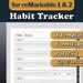 SUPERNOTE Habit Tracker Bundle Portrait and Landscape, Supernote ...