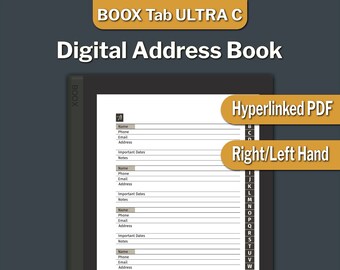 Digital Address Book Floral Address Book Digital Notebook - Etsy Canada