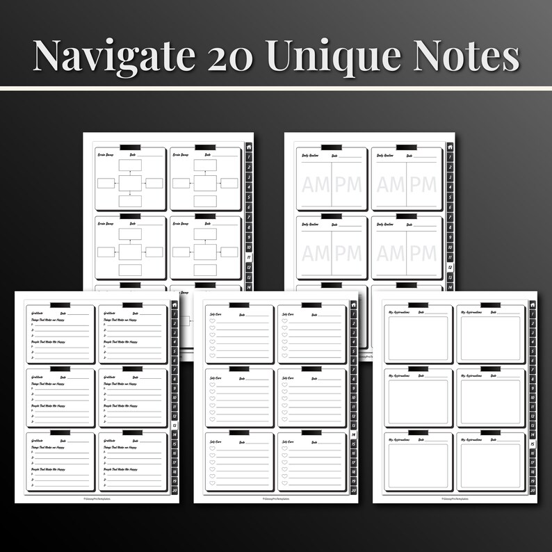 Custom Sticky Notes for Boox | Post-it Notes | 20 Designs Digital ...