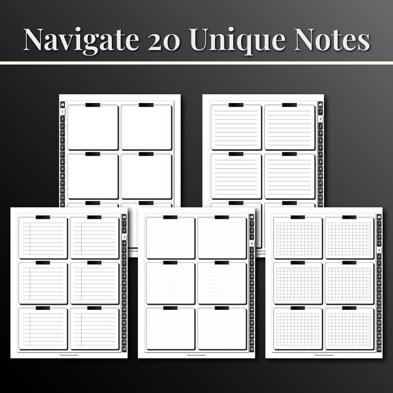 Custom Sticky Notes for Boox | Post-it Notes | 20 Designs Digital ...