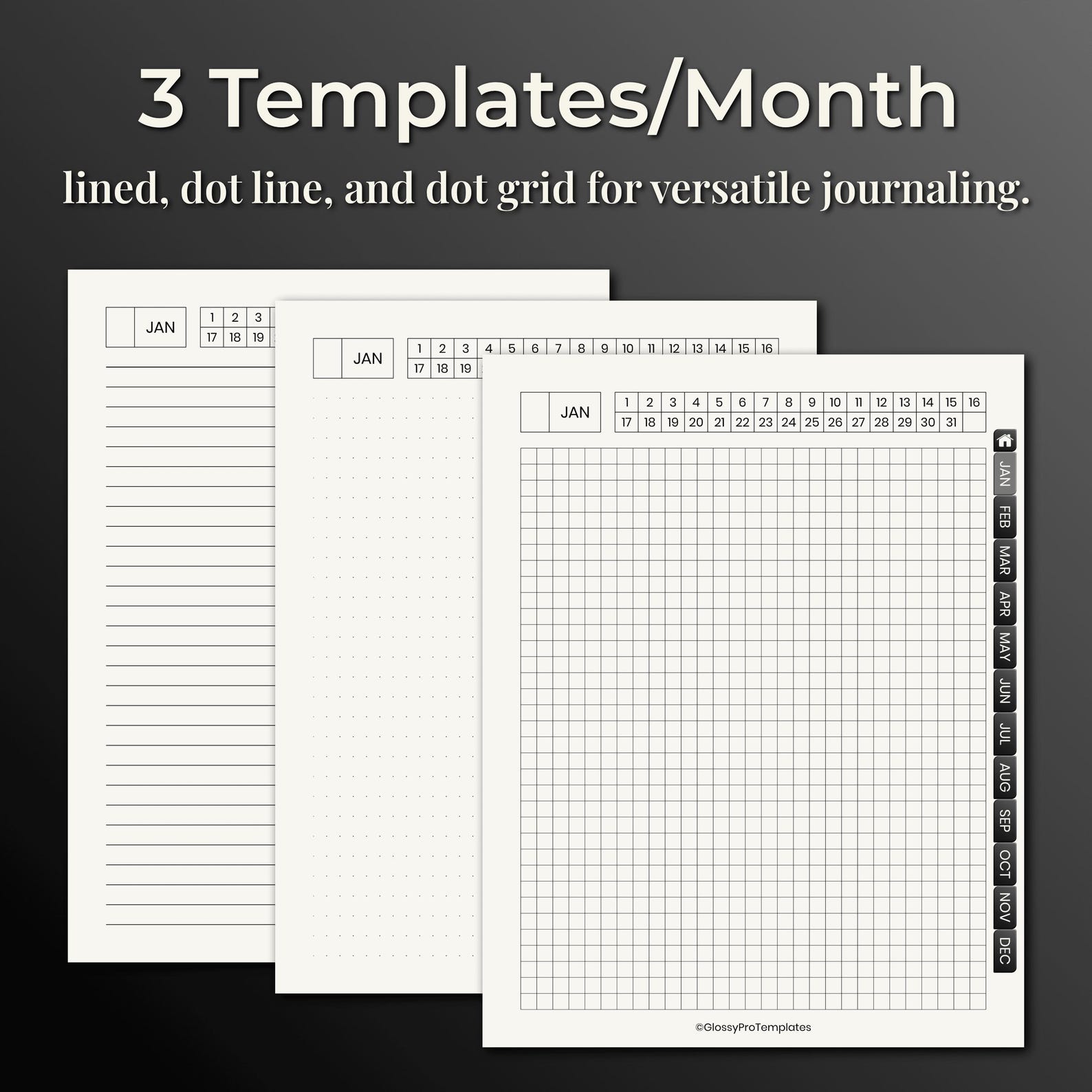 Digital Daily Journal Template for BOOX, Undated Daily Journal ...