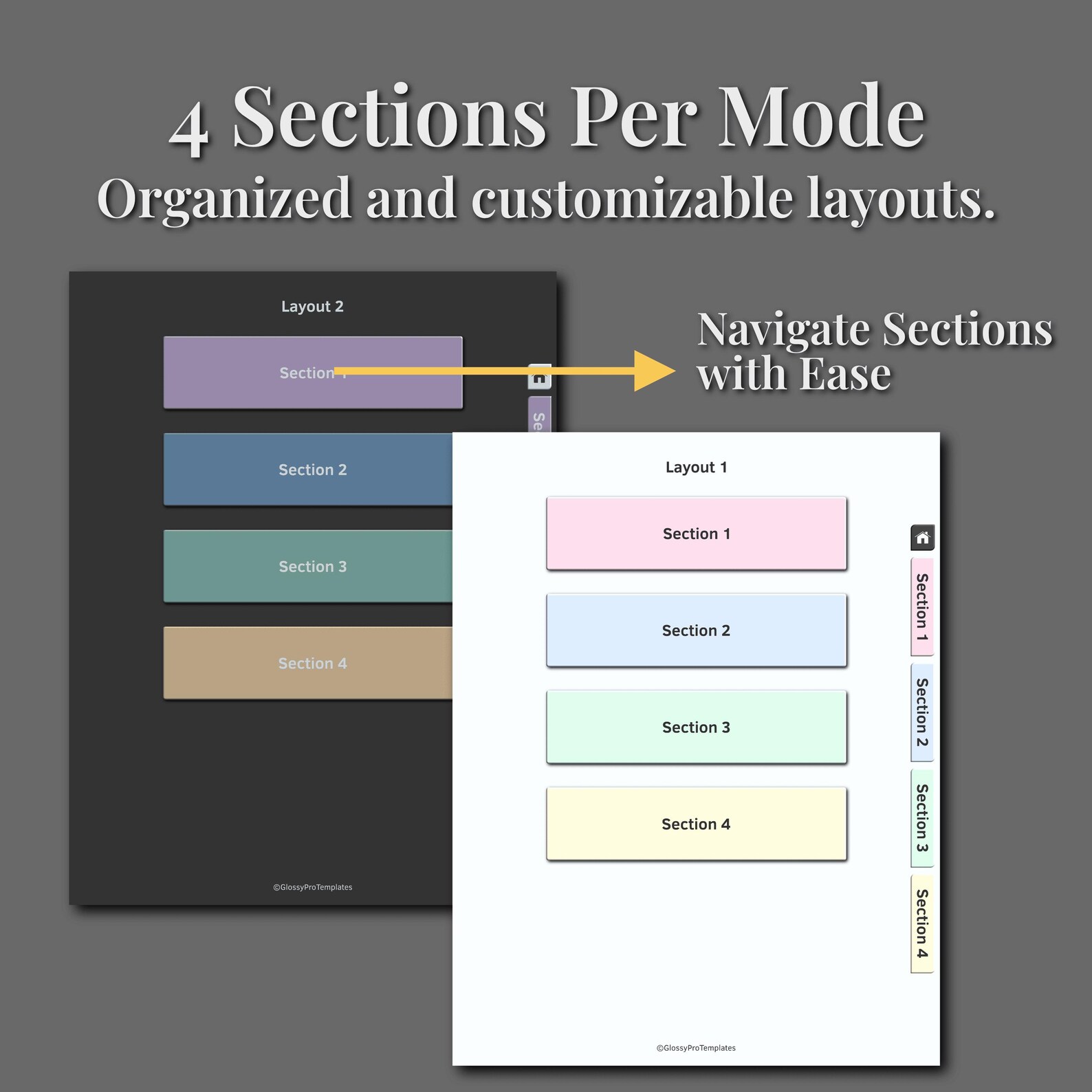 Digital Cornell Notes Template for Boox Note Air 3 C | Dark & Light ...