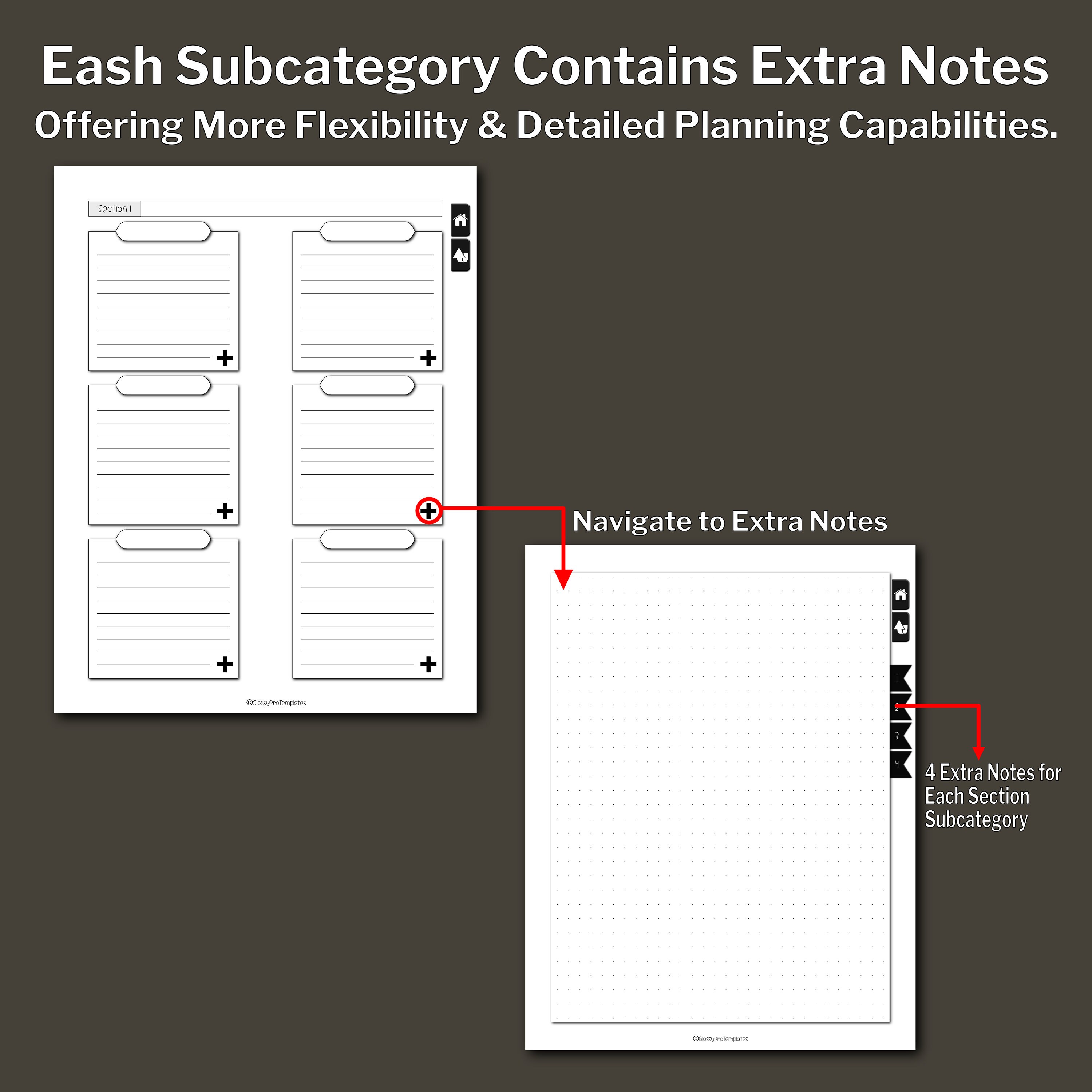 Custom Sticky Notes for SUPERNOTE With Hyperlinks, Sticky Notes ...