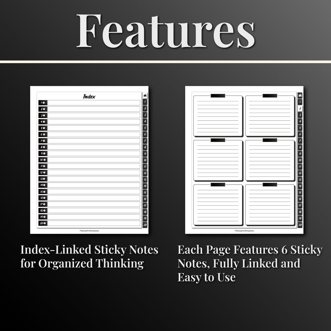Custom Sticky Notes for Boox | Post-it Notes | 20 Designs Digital ...