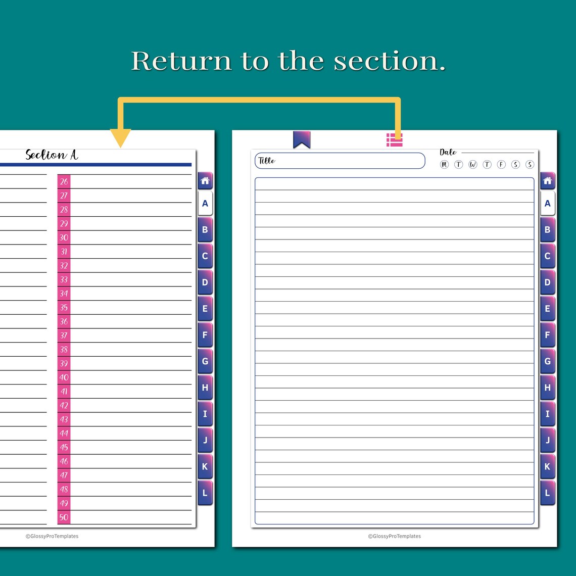 Digital Notebook for Remarkable Paper Pro, Digital Notebook, Cornell ...