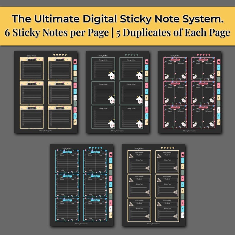 Custom Sticky Notes for BOOX Note Air 3 C | Sticky Notes With Light ...