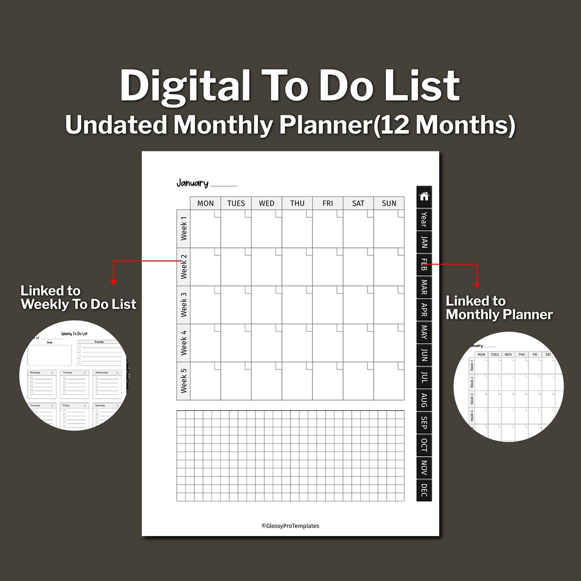 To Do List for SUPERNOTE, to Do List Templates, Daily to Do List ...