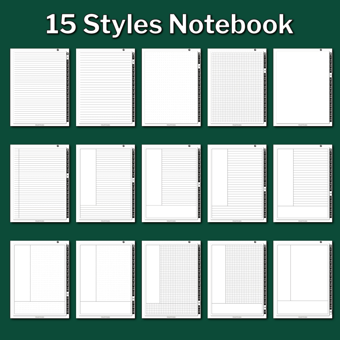 BOOX Note Air-3 Notebook Bundle, Boox Note Air-3 Templates, Digital ...