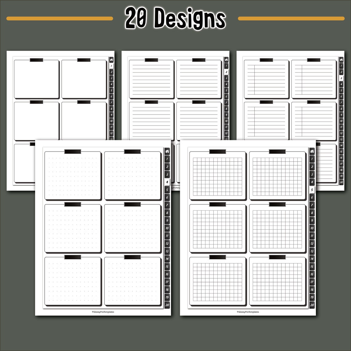 Custom Sticky Notes for Boox Note Air 2, Boox Note Air 2 Templates ...