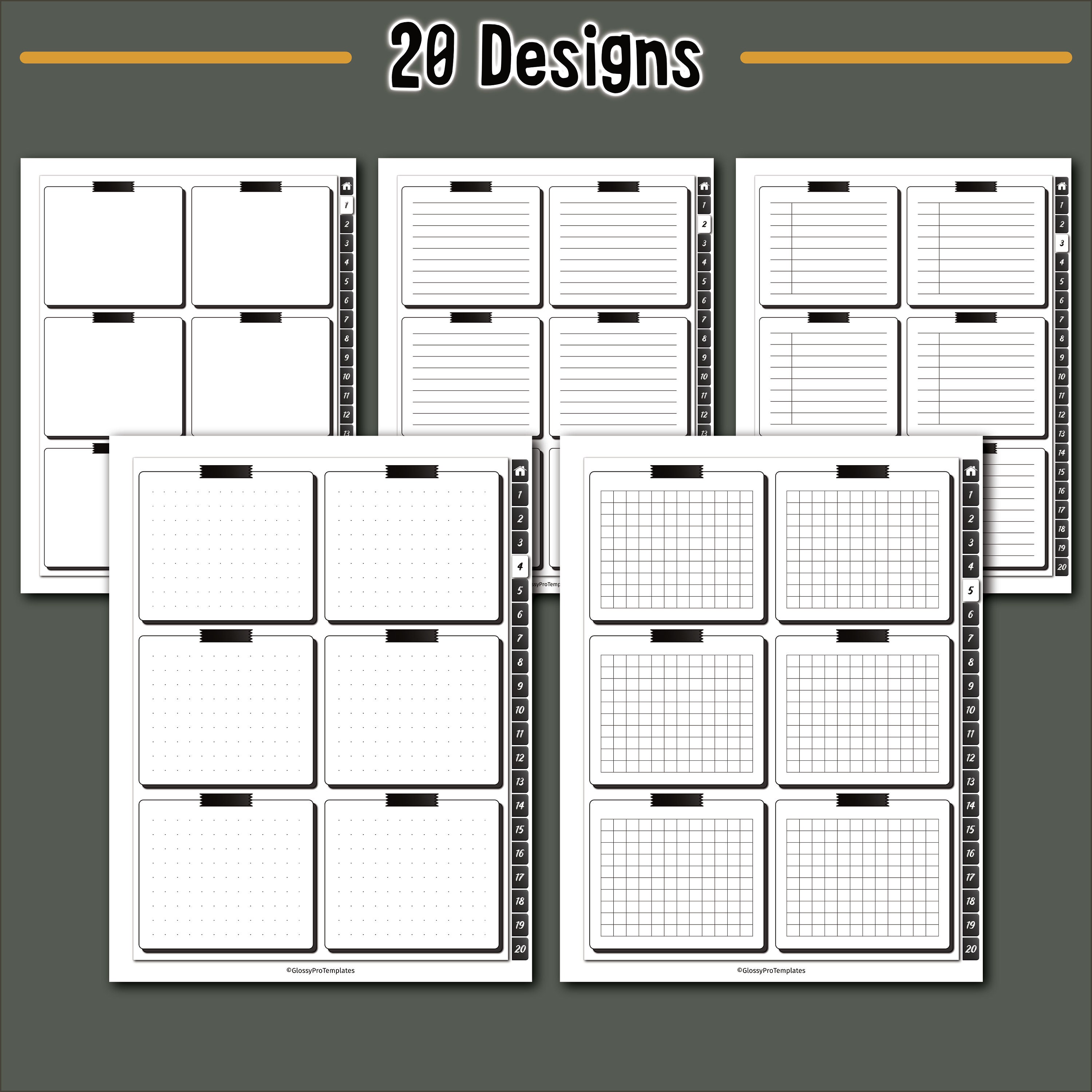 Custom Sticky Notes for Boox Note Air 2, Boox Note Air 2 Templates ...