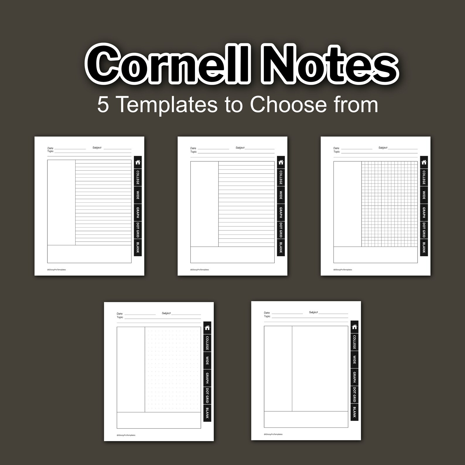 SUPERNOTE Cornell Note Taking, Note Taking Templates, Supernote ...
