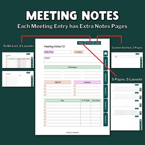 BOOX Note Air-3 C Meeting Notes, Boox Note Air-3 C Templates, Meeting ...