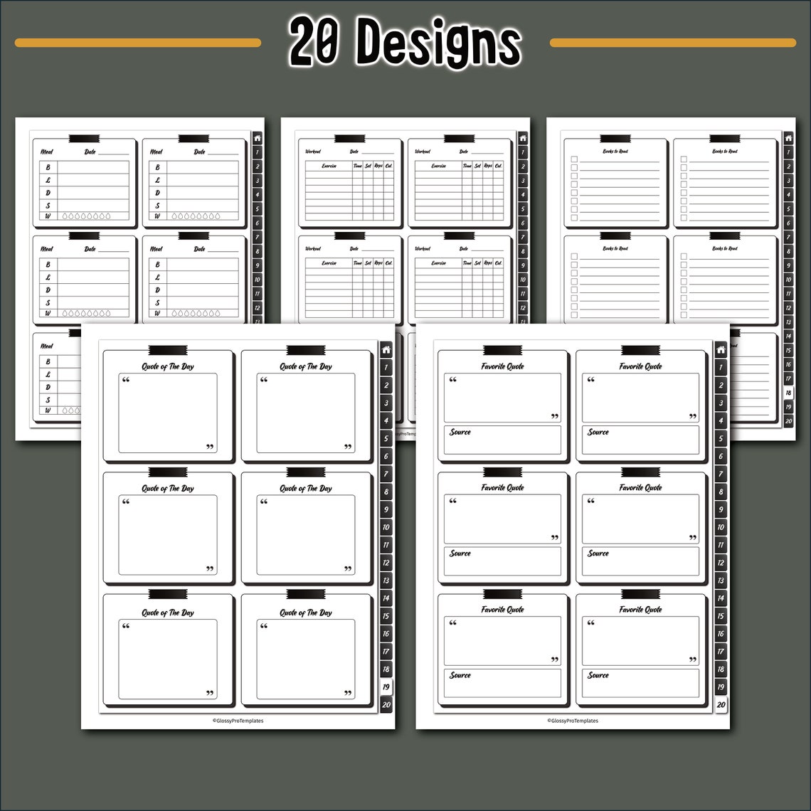 Custom Sticky Notes for Boox Note Air 2, Boox Note Air 2 Templates ...