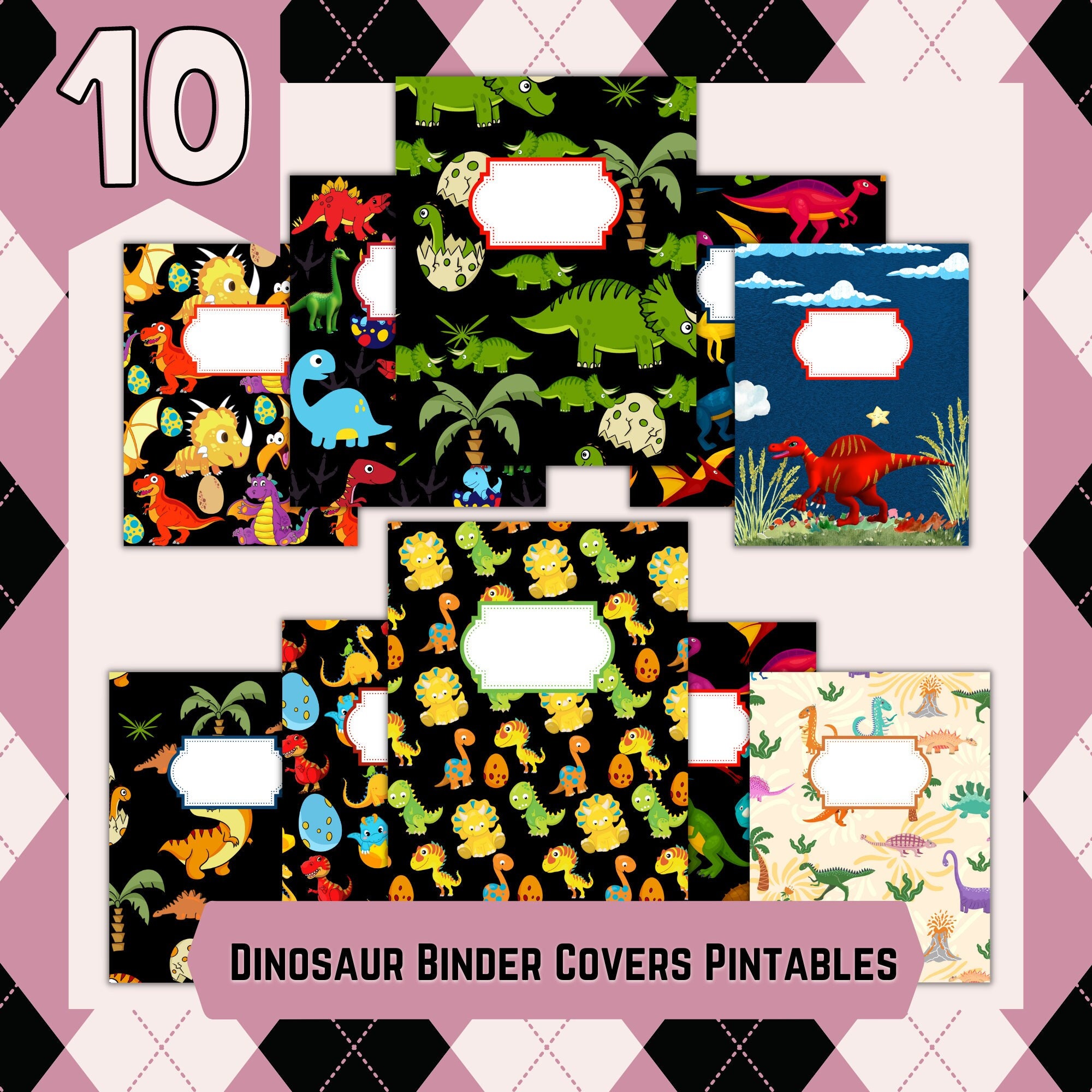 Cute Binder Cover Templates Purple
