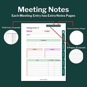 BOOX Note Air-3 C Meeting Notes, Boox Note Air-3 C Templates, Meeting ...