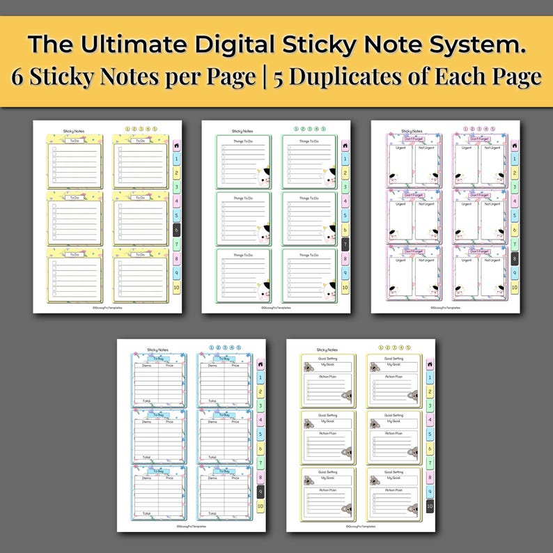 Custom Sticky Notes for BOOX Note Air 3 C | Sticky Notes With Light ...