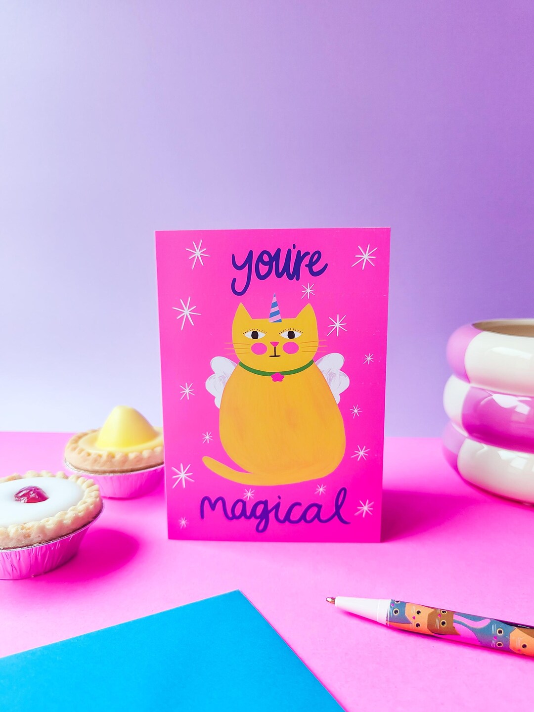 Youre Magical Greetings Card Birthday, Cats, Cute - Etsy