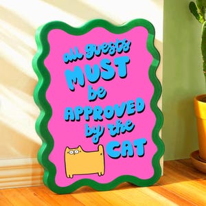 Cat Approval Print - Cat Print, Cat Art, Cat Gifts, Cute Gifts, Wall ...