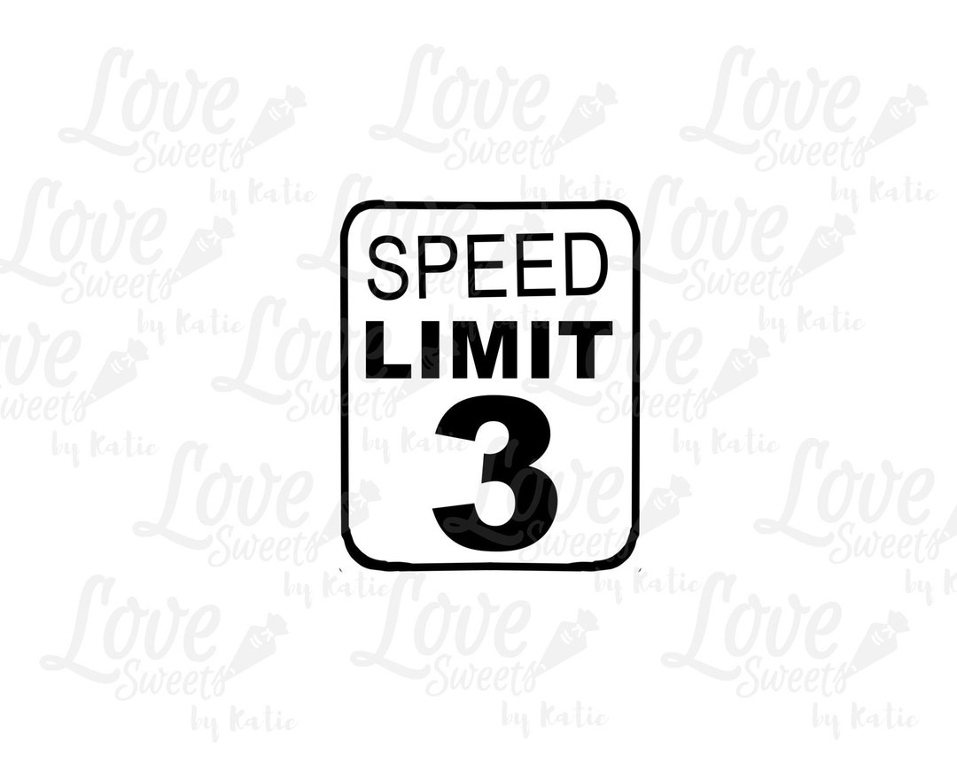 Speed Limit Sign Cookie Cutter - Etsy