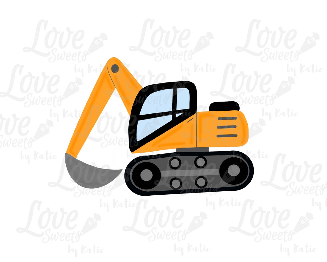 Excavator Cookie Cutter - Etsy